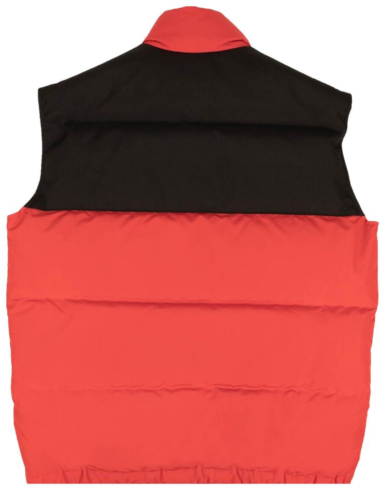 Buy Palm Angels Logo Puffer Vest 'Red' - PMED006E195760022001 | GOAT