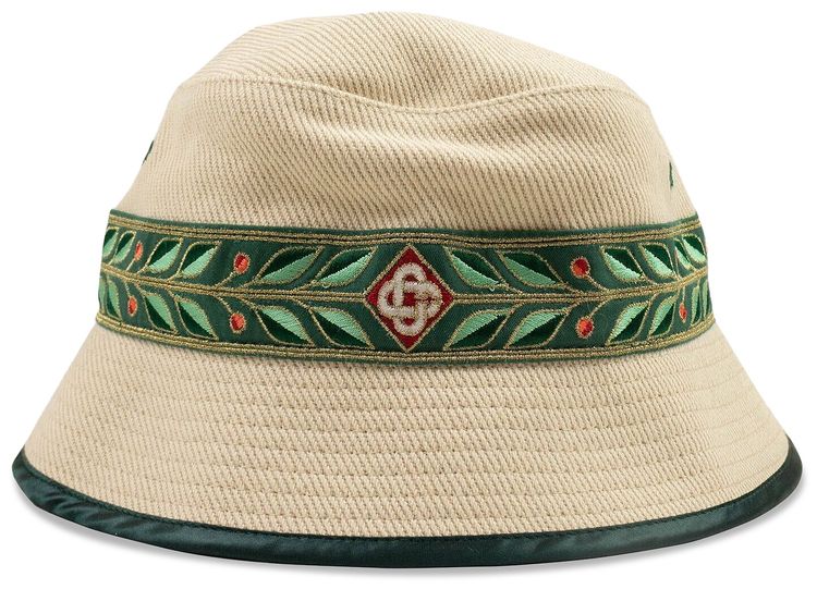 Buy Casablanca Natural Off Laurel Bucket Hat 'Natural' - AS21 HAT 003 ...