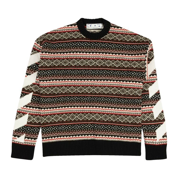 Buy Off-White Agreement Fair Isle Crewneck 'Multicolor ...