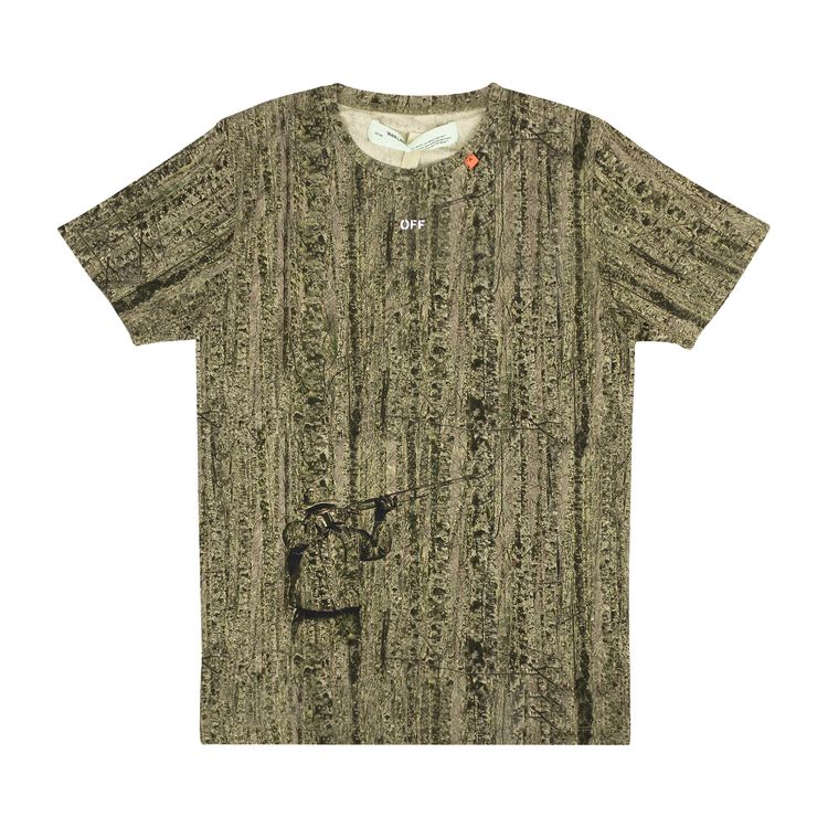 Buy Off-White Real Camo Logo T-Shirt 'Green' - OMAA027S191850249901 | GOAT