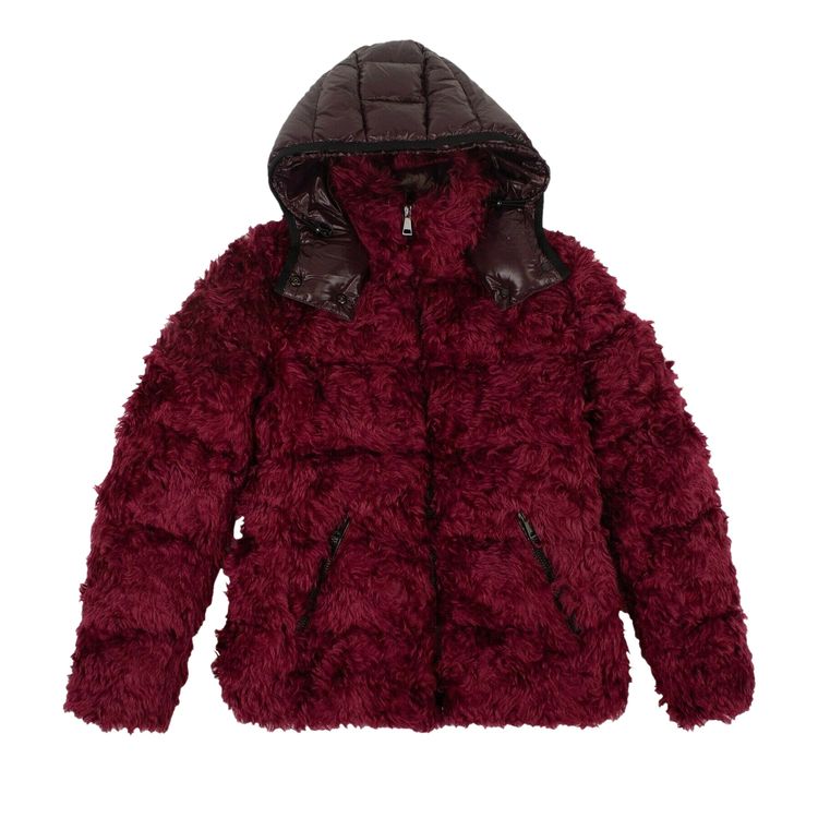Buy Moncler Hooded Down Jacket 'Red' - 46802 05 549TE 560 | GOAT UK