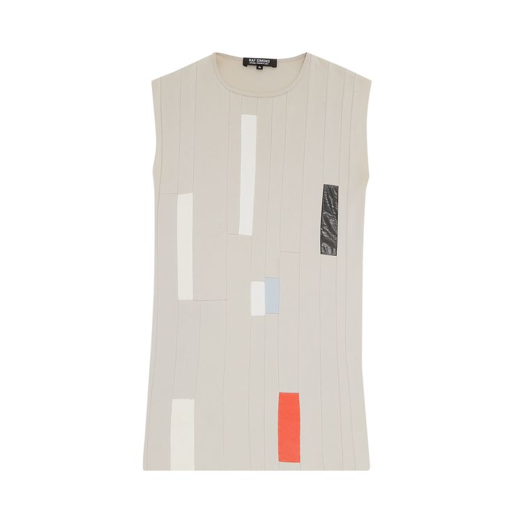 Buy Raf Simons Patchwork Sleeveless Top 'Beige' - 0459 1SS070102PST ...