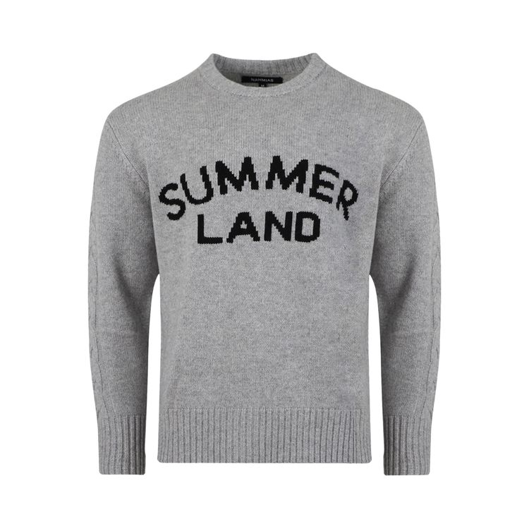 Buy Nahmias Summerland Intarsia Crewneck 'Grey' - AW22 3 5008 Y0003 ...