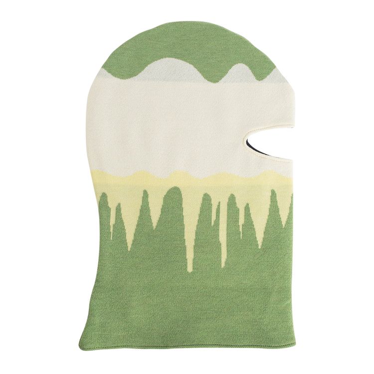 Buy Off-White Painted Knit Balaclava 'Green' - OMLC029F22KNI0015000 | GOAT