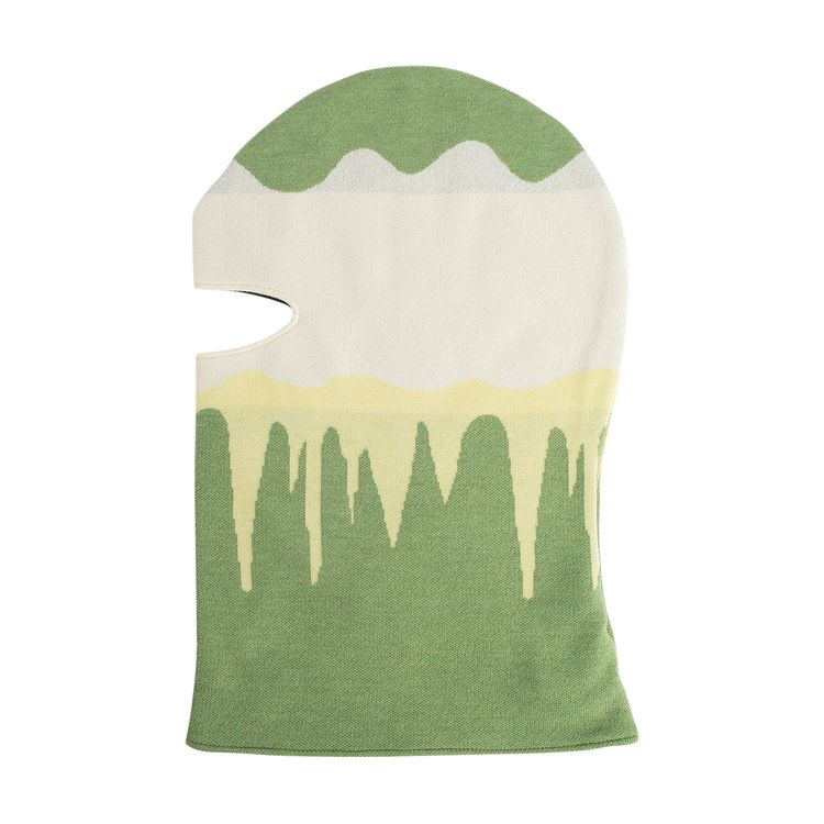 Buy Off-White Painted Knit Balaclava 'Green' - OMLC029F22KNI0015000 | GOAT