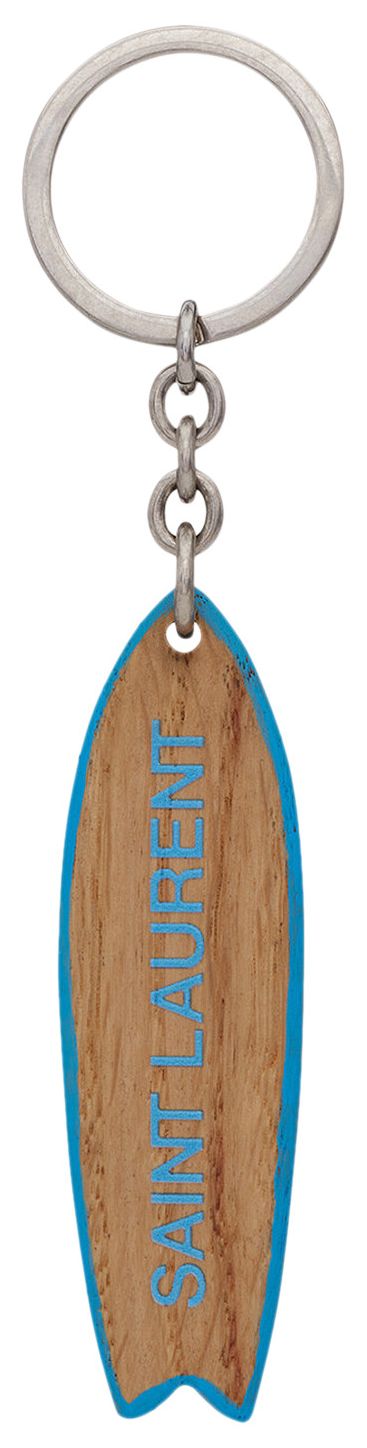 Buy Saint Laurent Surf Keyring 'Natural/Blue' - 714347 JAIGE 2188 | GOAT