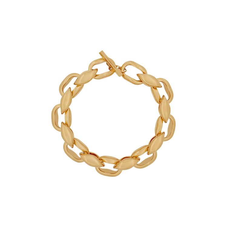 Buy Saint Laurent Oversize Modernist Link Necklace 'Gold' - 705225 ...