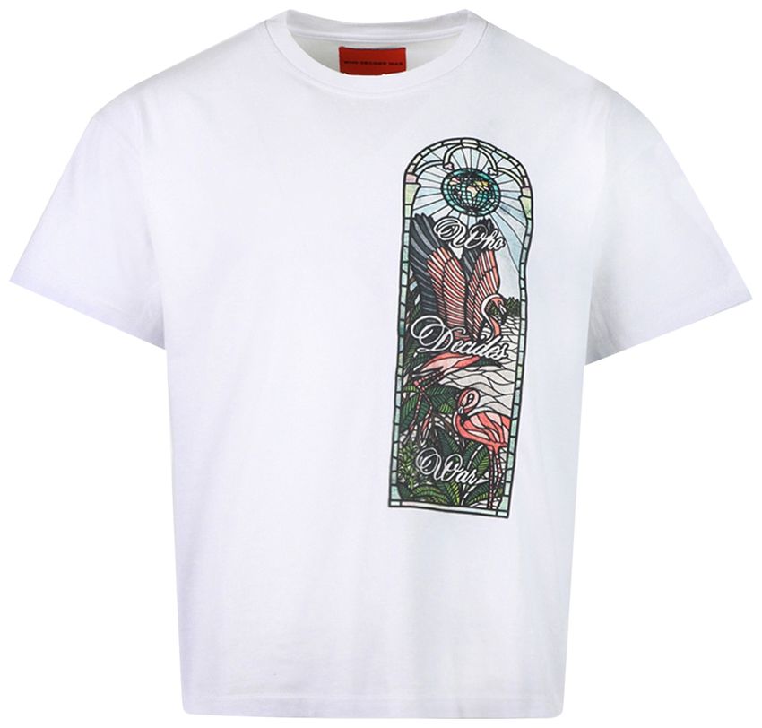 Who Decides War Flamingo Staff Tee 'Cloud' | GOAT