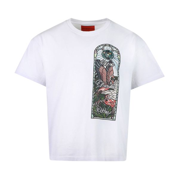 Buy Who Decides War Flamingo Staff Tee 'Cloud' - CLOUDFL001 CLOU | GOAT