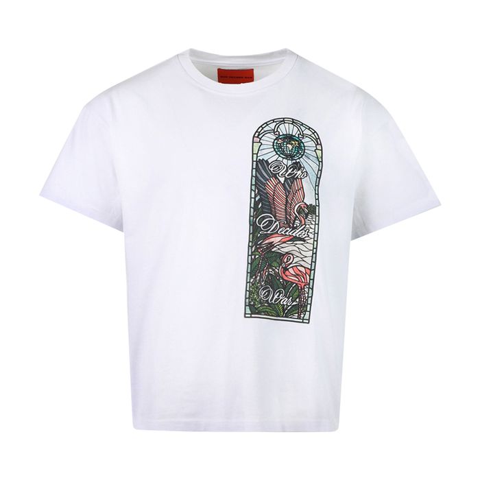 Buy Who Decides War Flamingo Staff Tee 'Cloud' - CLOUDFL001 CLOU | GOAT