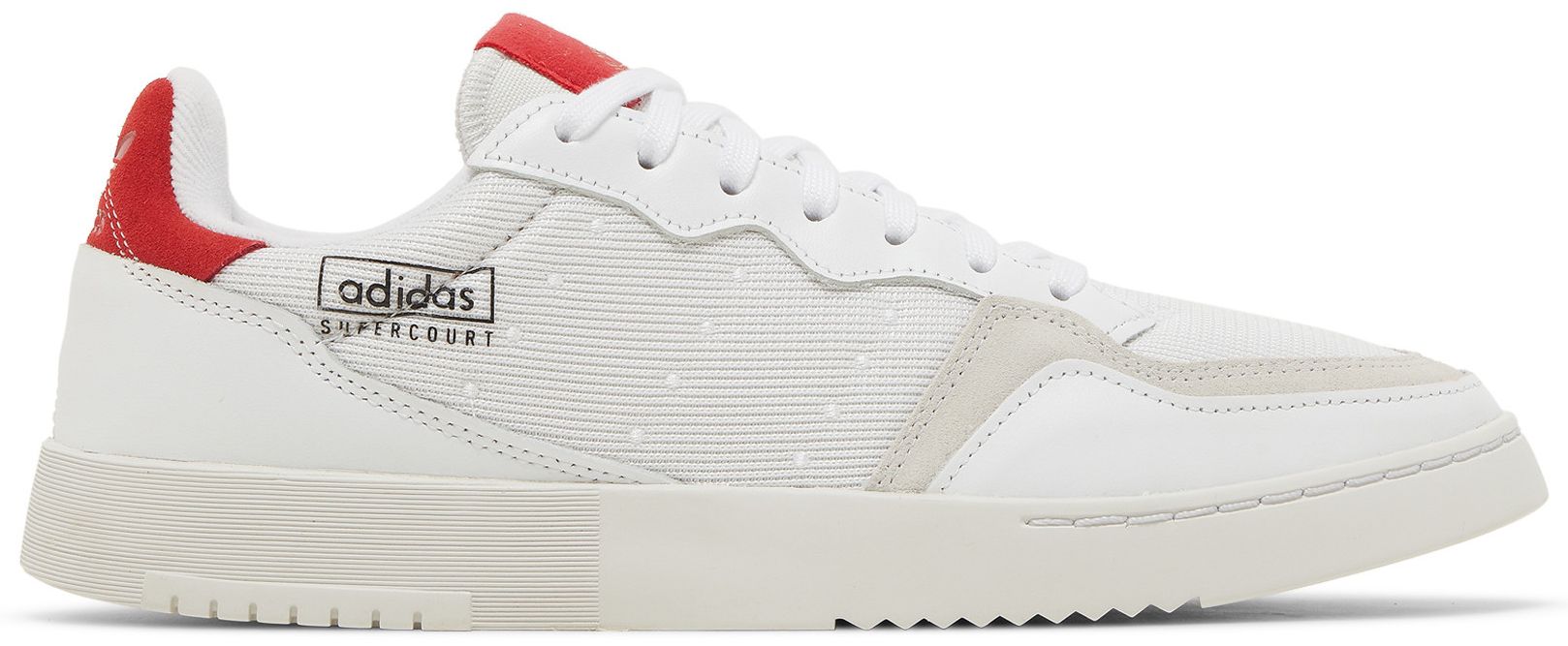 Buy Adidas Supercourt 'White Scarlet' - EF5881 | GOAT