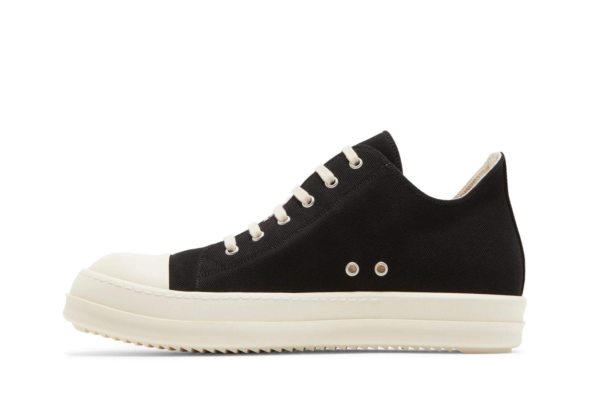 Buy Rick Owens DRKSHDW Strobe Cotton Denim Low 'Black Milk Buy Rick Owens DRKSHDW Strobe Cotton Denim Low 'Black Milk