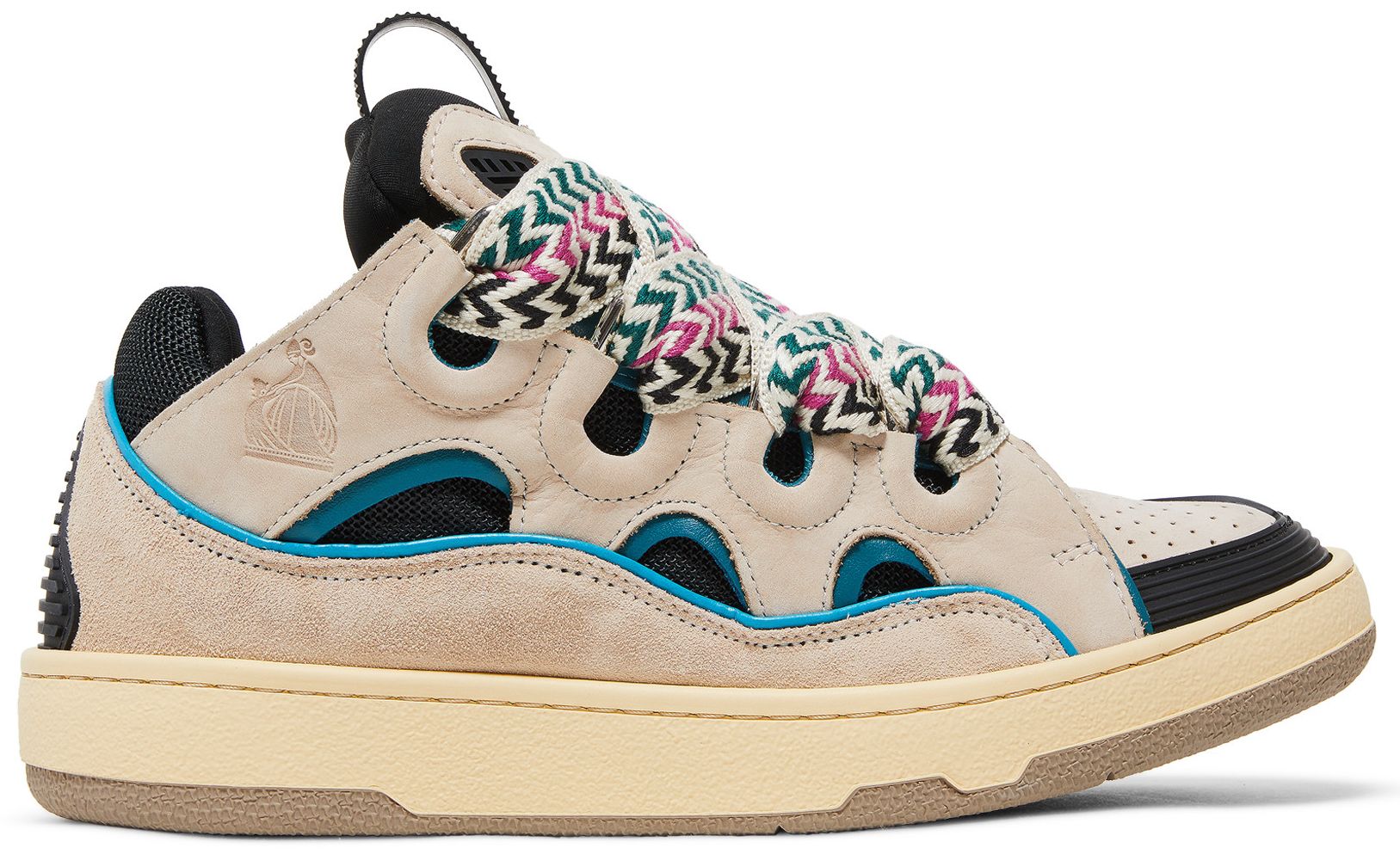 Buy Lanvin Wmns Curb Sneakers 'Ecru Black' - FW SKDK02 DRAG H220210 | GOAT