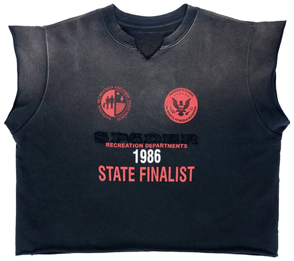 Buy Sp5der Cut Sweatshirt 'Vintage Black' - SP5 TF SB | GOAT