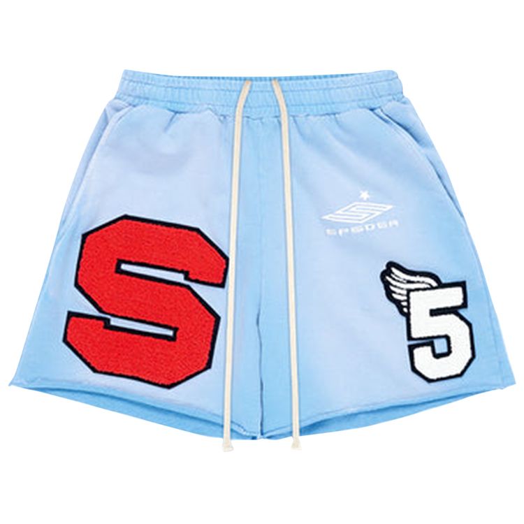 Buy Sp5der Cut Sweatshort 'Vintage Blue' - SP5 TFS VBL | GOAT