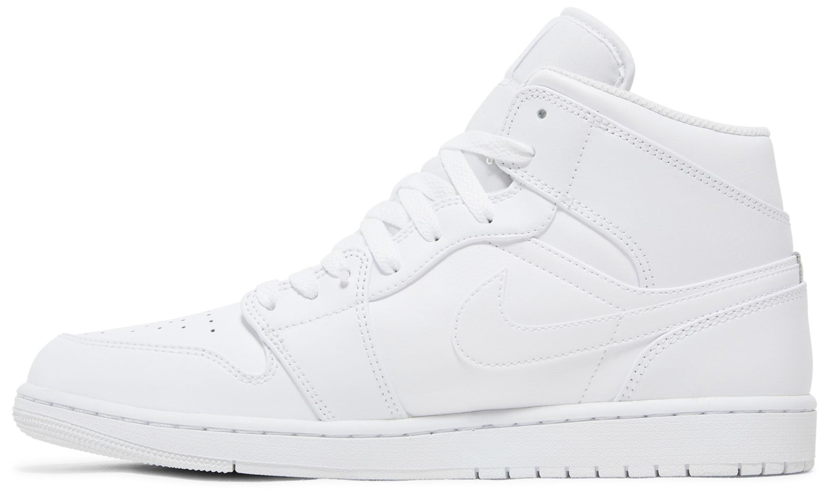 Buy Air Jordan 1 Mid 'Triple White' - 554724 136 | GOAT