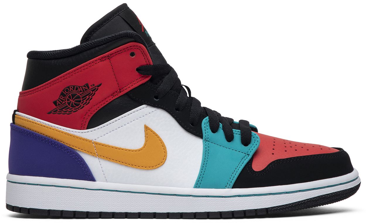 Buy Air Jordan 1 Mid 'Multi-Color' - 554724 125 | GOAT