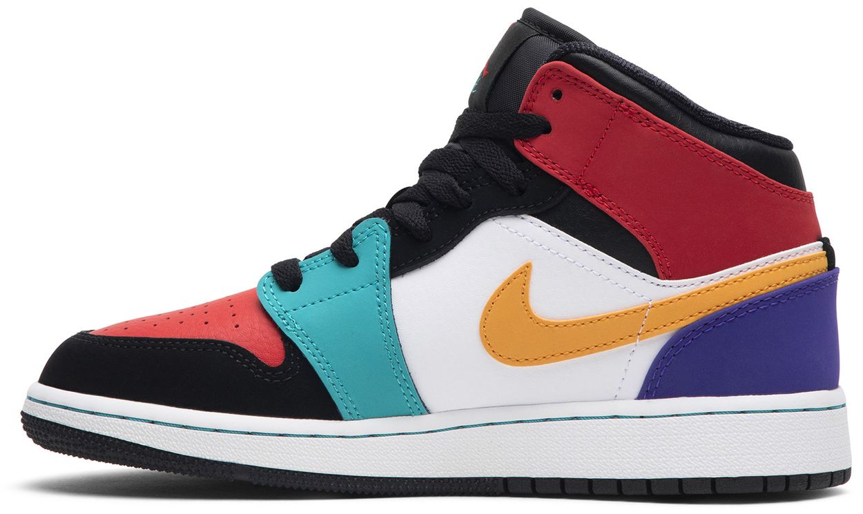 Buy Air Jordan 1 Mid GS 'Multi-Color' - 554725 125 | GOAT