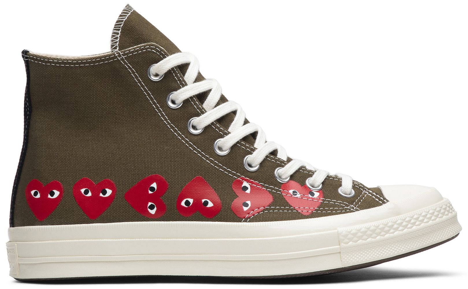 Buy Comme des Garçons Play x Converse Chuck 70 Hi Top 'Multi Heart ...
