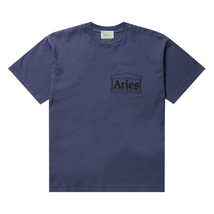 Buy Aries Temple Tee 'Navy' - FTAR60000 NAVY | GOAT