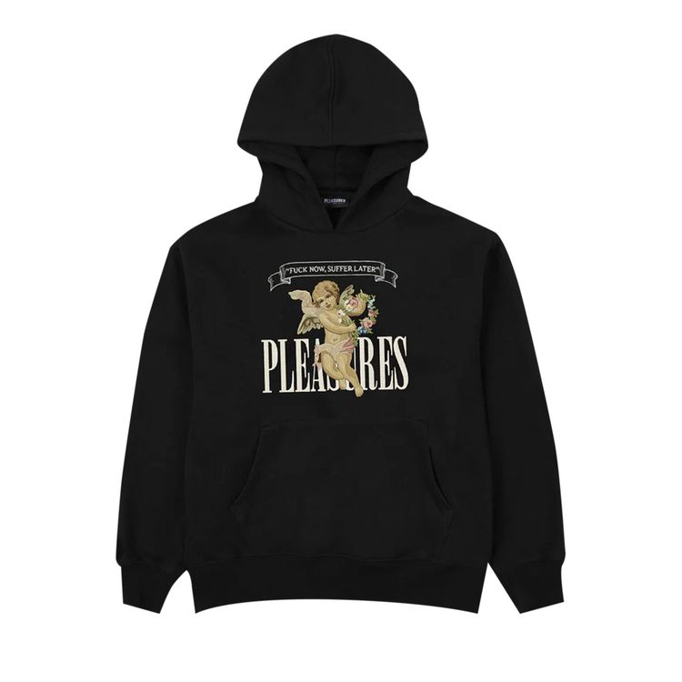 Buy Pleasures Suffering Hoodie 'Black' - P22F043 BLAC | GOAT