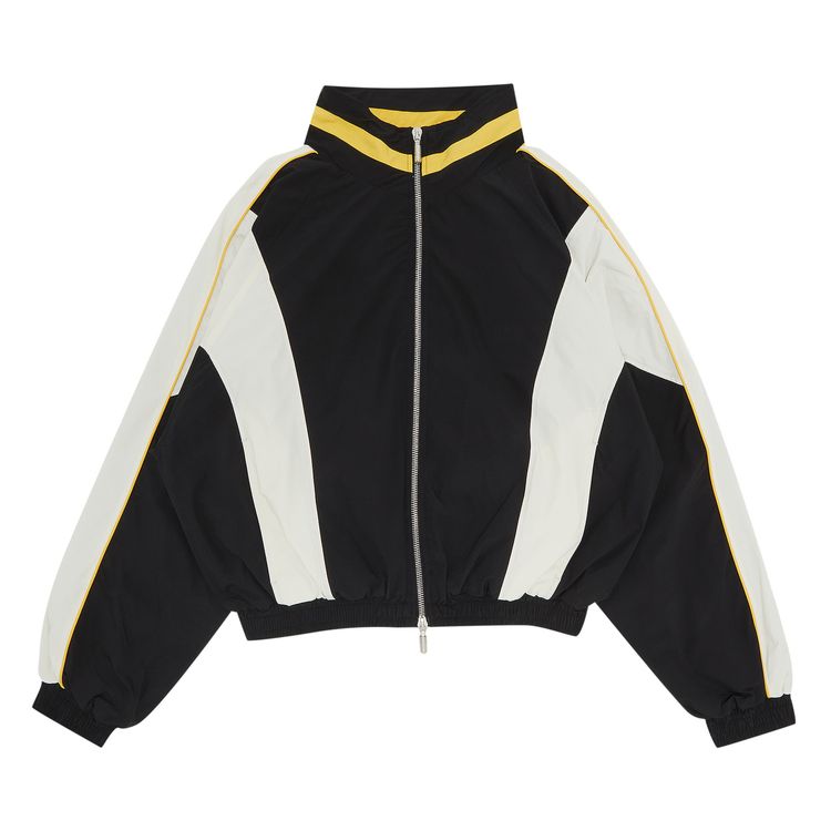 Buy Rhude Curve Panel Track Jacket 'Black/Mustard' - FW22JA17041639 | GOAT