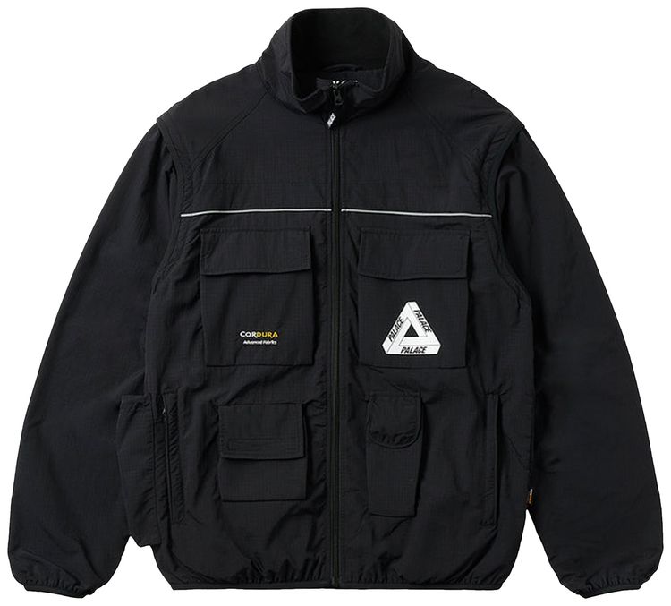 Buy Palace Cordura RS Zip Off Jacket 'Black' - P23JK113 | GOAT