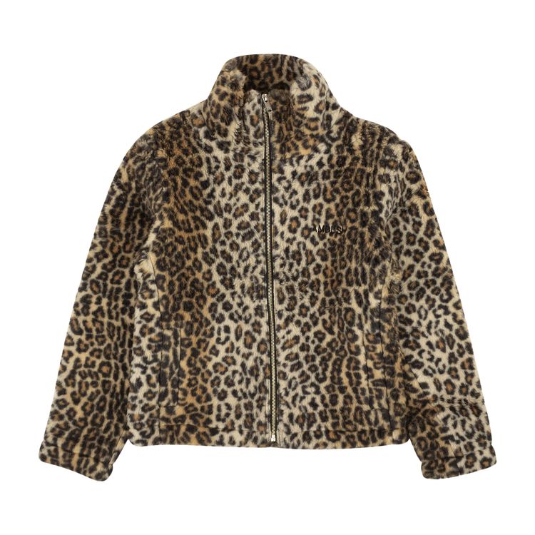 Buy Ambush Leopard Fleece Jacket 'Brown' - 12112004 0 BROW | GOAT