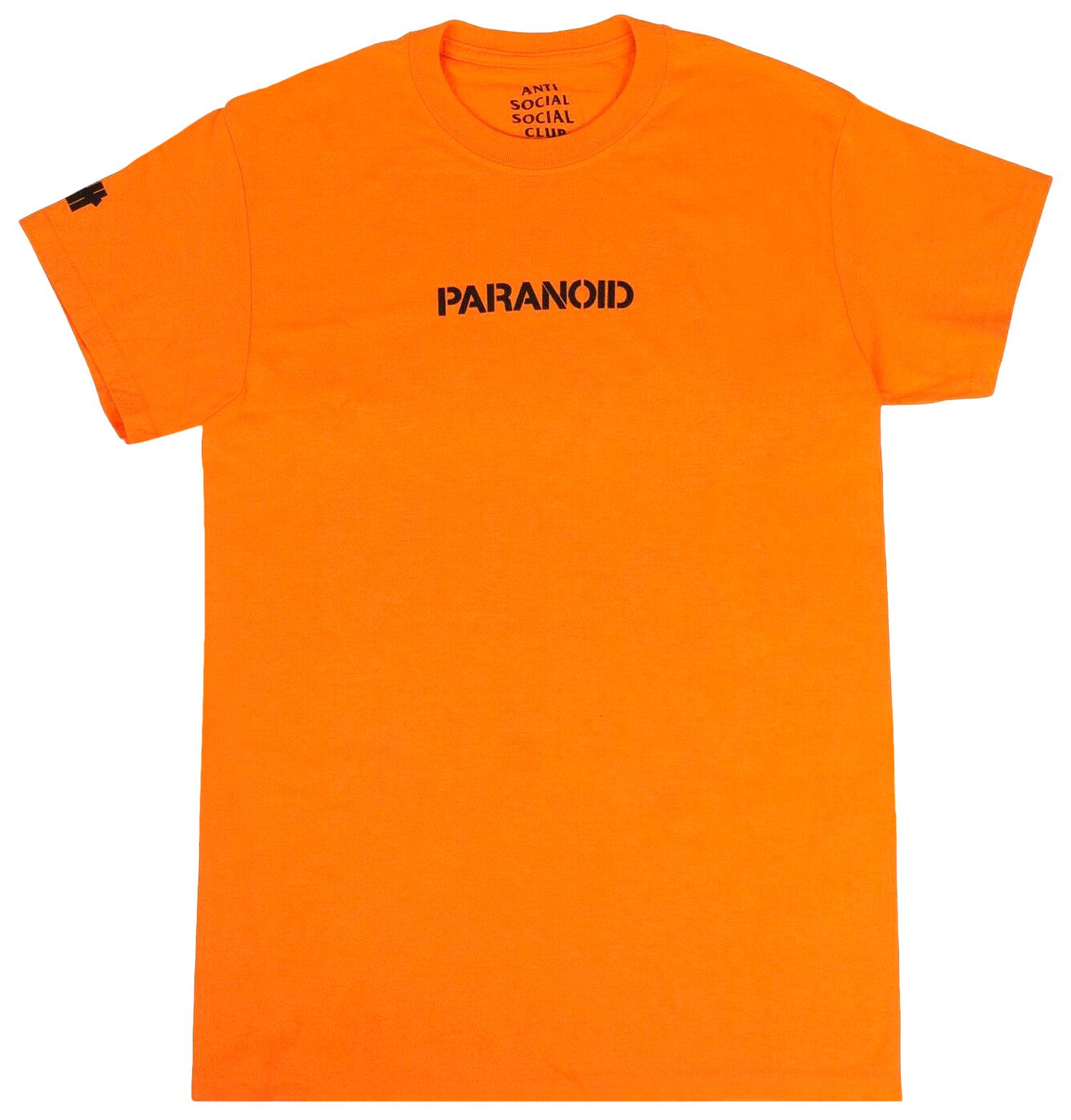 Buy Anti Social Social Club x Undefeated Paranoid Logo T-Shirt 'Orange ...