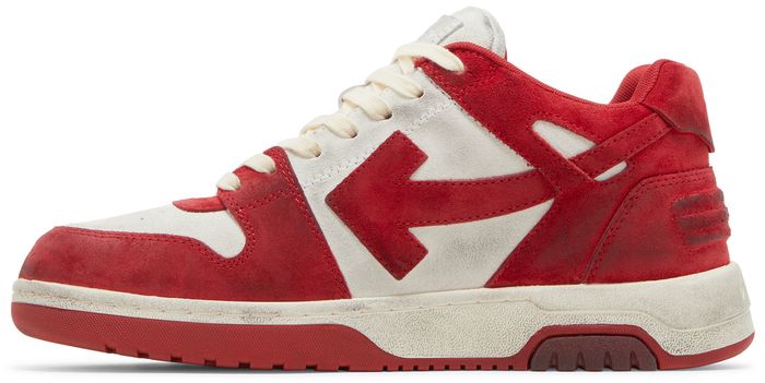 Buy Off-White Out of Office 'Light Red' - OMIA189F22LEA012 0125 | GOAT