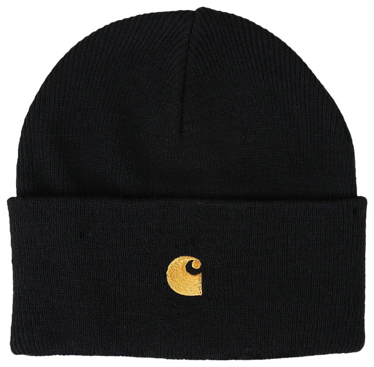 Buy Carhartt Wip Chase Beanie Blackgold I026222 Blac Goat