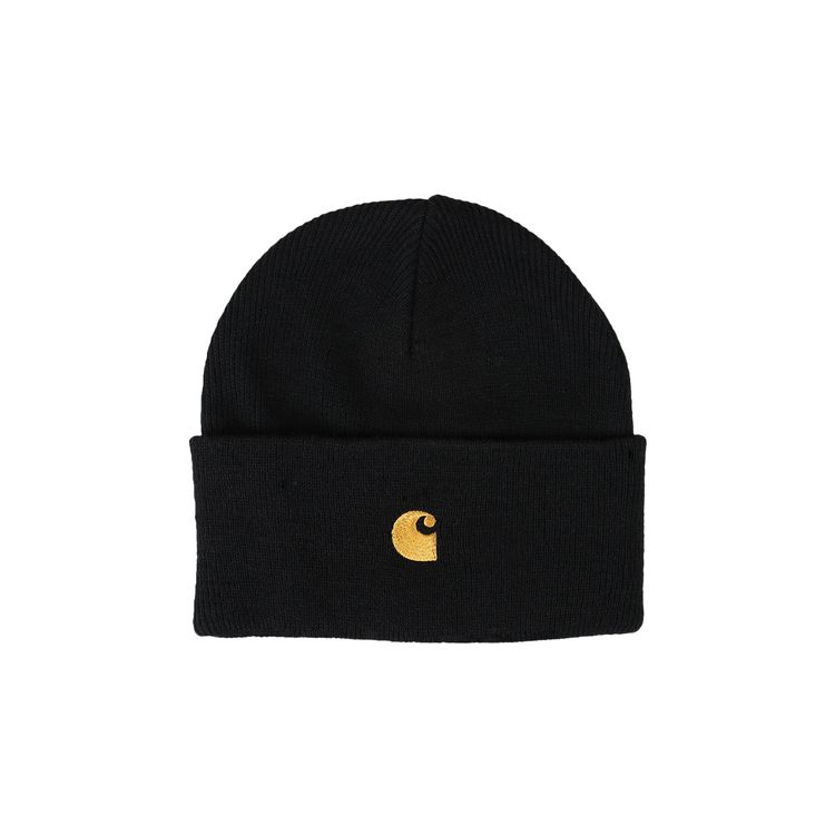 Buy Carhartt Wip Chase Beanie Blackgold I026222 Blac Goat