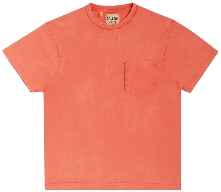 Buy Gallery Dept. Plain Vintage Pocket Tee 'Red' - PVP 1050 SFRD | GOAT