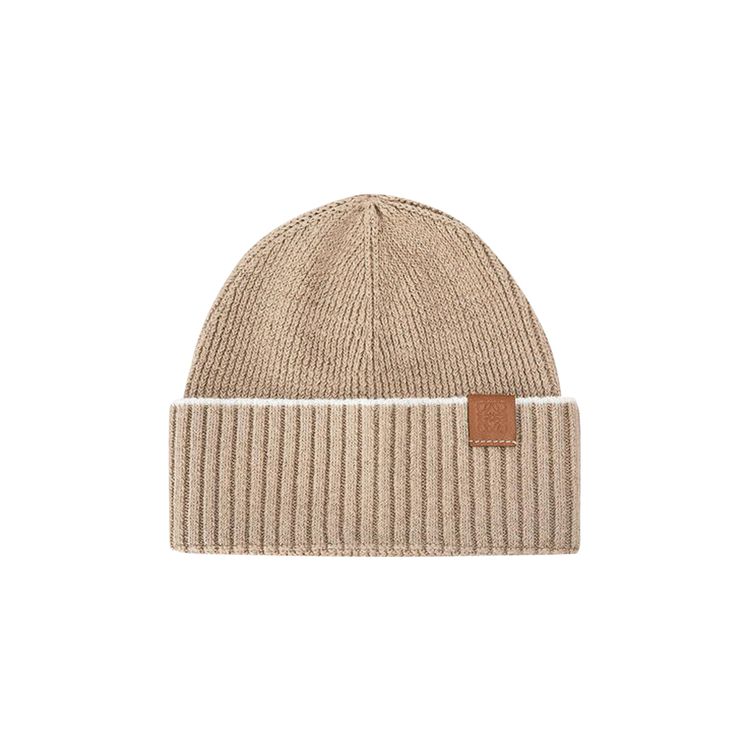 Buy Loewe Knit Beanie 'Beige/White' - F000487XE5 BEIG | GOAT