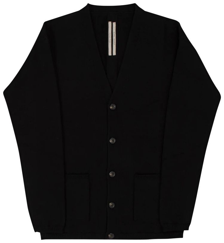 Buy Rick Owens Peter Cardigan 'Black' - RU02B2608 M BLAC | GOAT