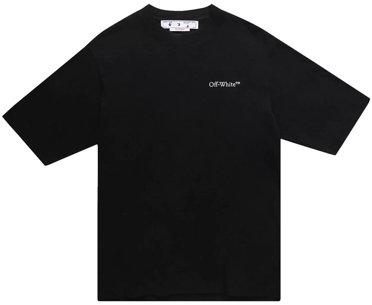 Buy Off White Off Line Over Skate Short Sleeve Tee Blackwhite