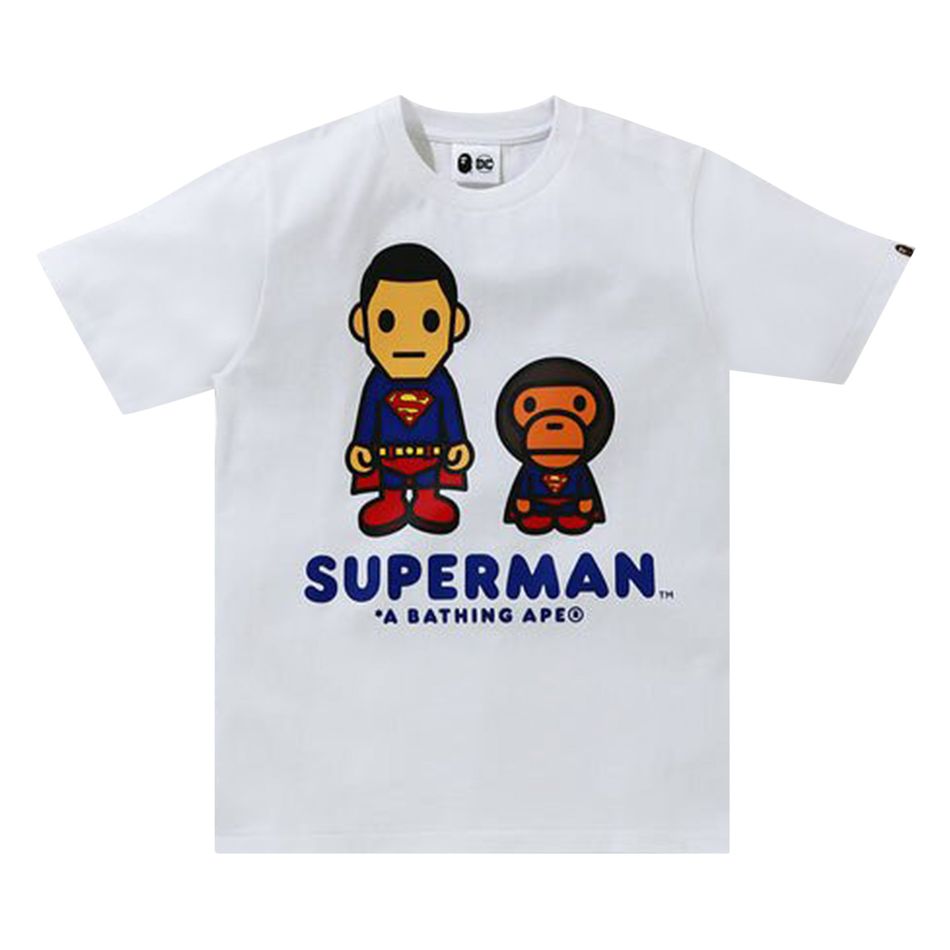 Buy BAPE x DC Baby Milo Superman Tee 'White' - 2H23 210 903 WHITE | GOAT