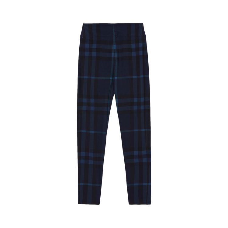 Buy Burberry Madden Check Stretch Leggings 'Dark Charcoal Blue ...