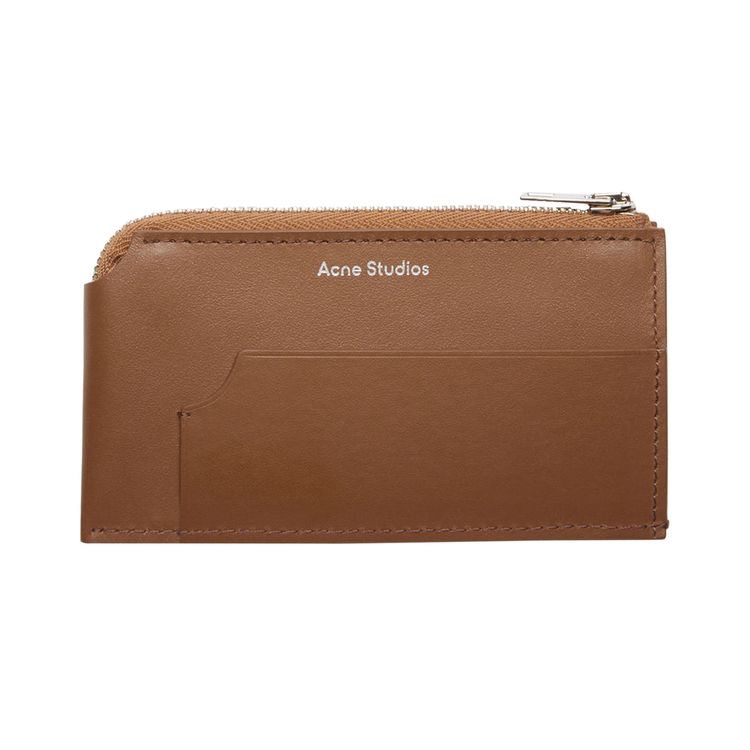 Buy Acne Studios Leather Zip Wallet 'Camel Brown' - CG0166 CAME | GOAT