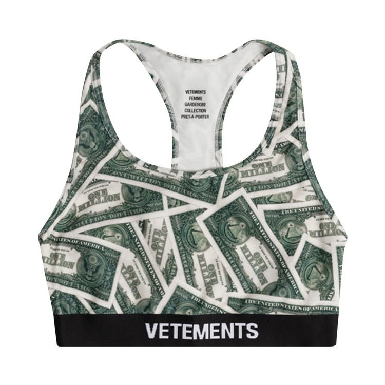 Buy Vetements Sports Bra 'Million Dollar' - WA53AT100M MILL | GOAT