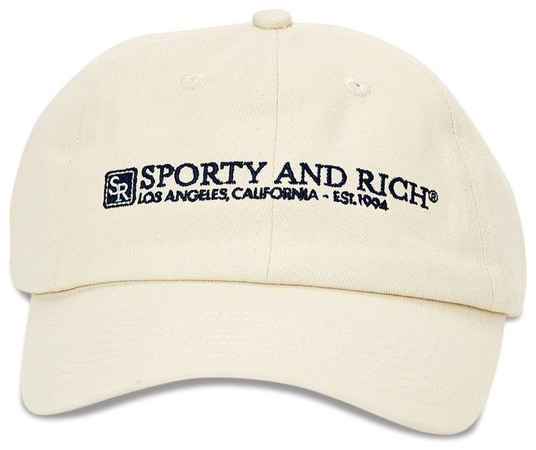 Buy Sporty & Rich 94 Hat 'Cream/Navy' - SR3SUM22 HAT CN | GOAT