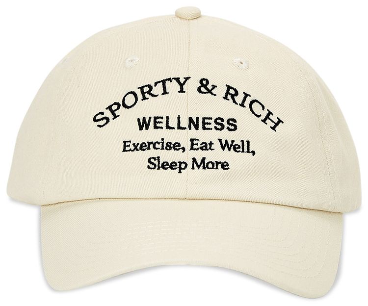 Buy Sporty & Rich Wellness Studio Hat 'Cream/Black' - SR1SP22 HAT CB | GOAT
