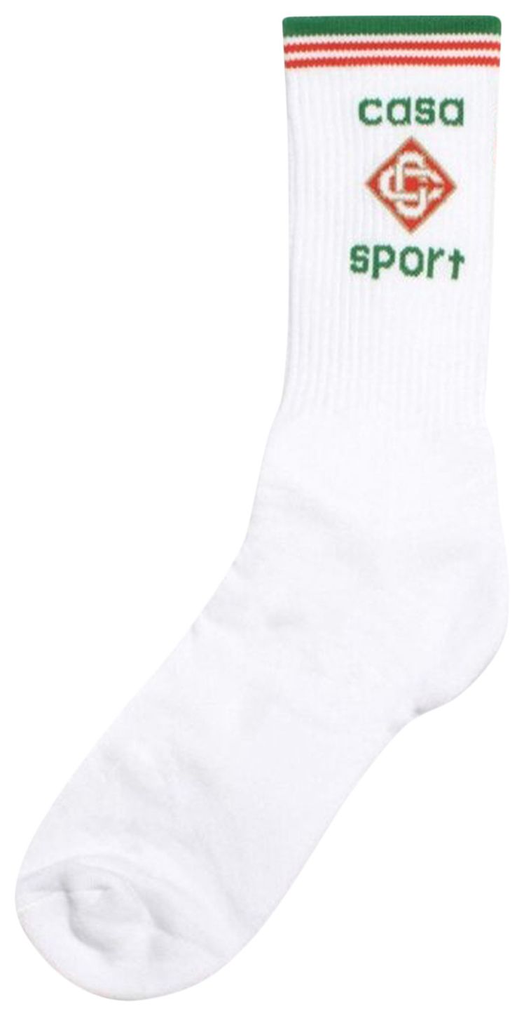 Buy Casablanca Ribbed Sport Sock 'Casablanca Logo' - AF22 ACC 010 03 ...