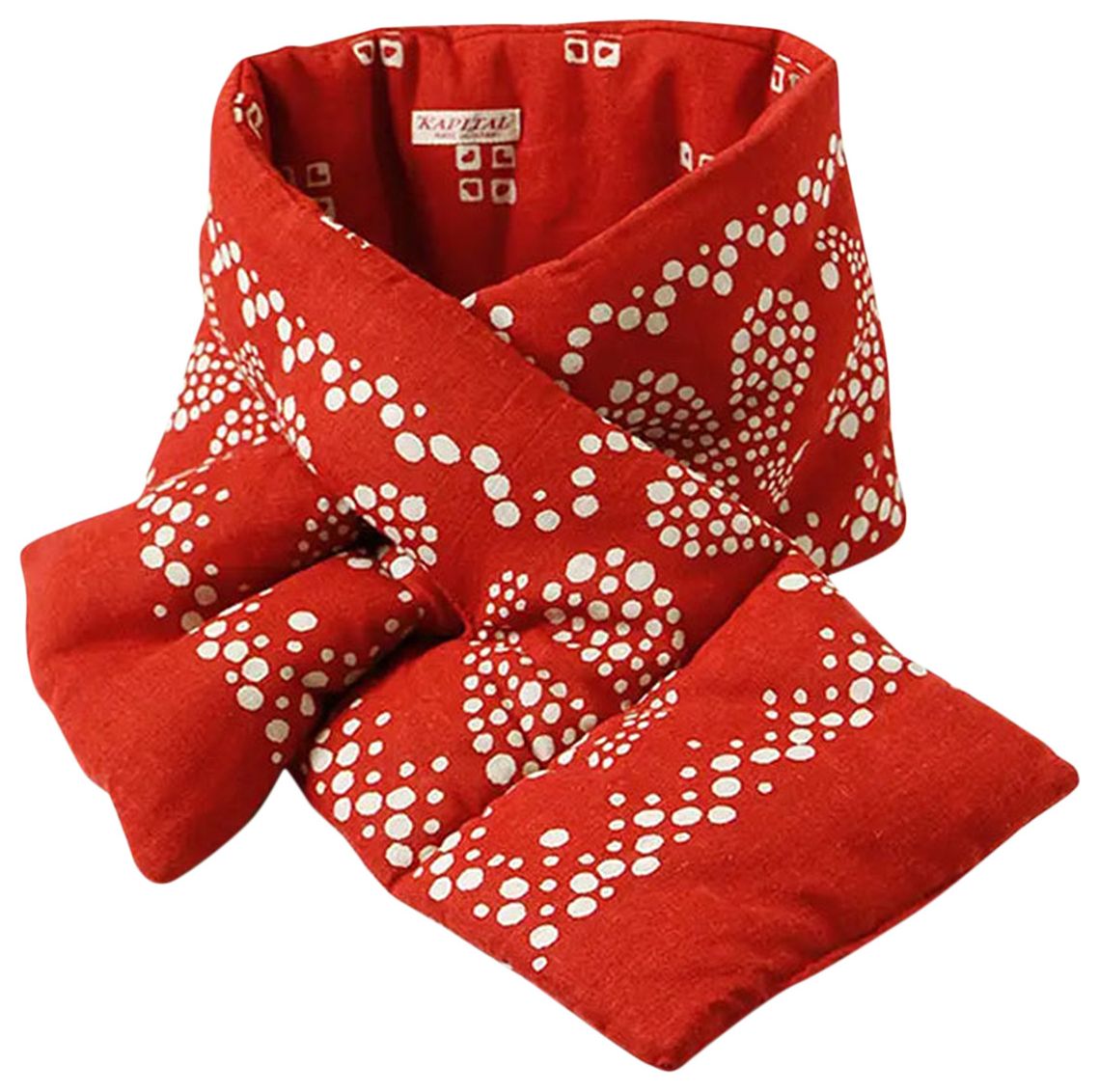 Buy Kapital Linen Rayon Bandana Kesa Scarf 'Red' - EK 573 RED | GOAT