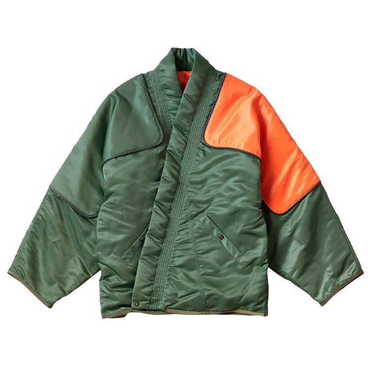 Buy Kapital MA-1 Nylon Kesa Sham Bomber Jacket 'Khaki' - K2203LJ004 ...