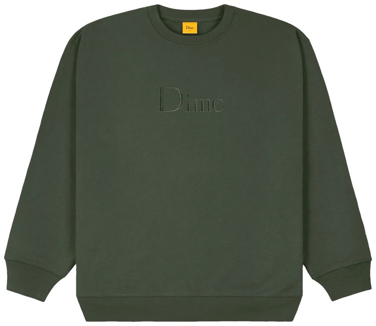 Buy Dime Classic Logo Crewneck 'Thyme' - DIMED2F8THY | GOAT