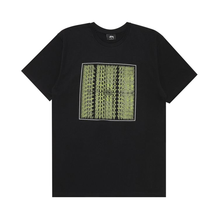Buy Stussy IST Blur Tee 'Black' - 1903850 BLAC | GOAT