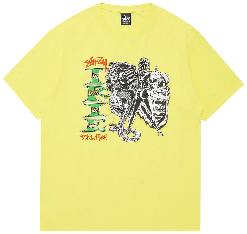Buy Stussy Irie Sensation Tee Yellow 1903023 Yell Goat