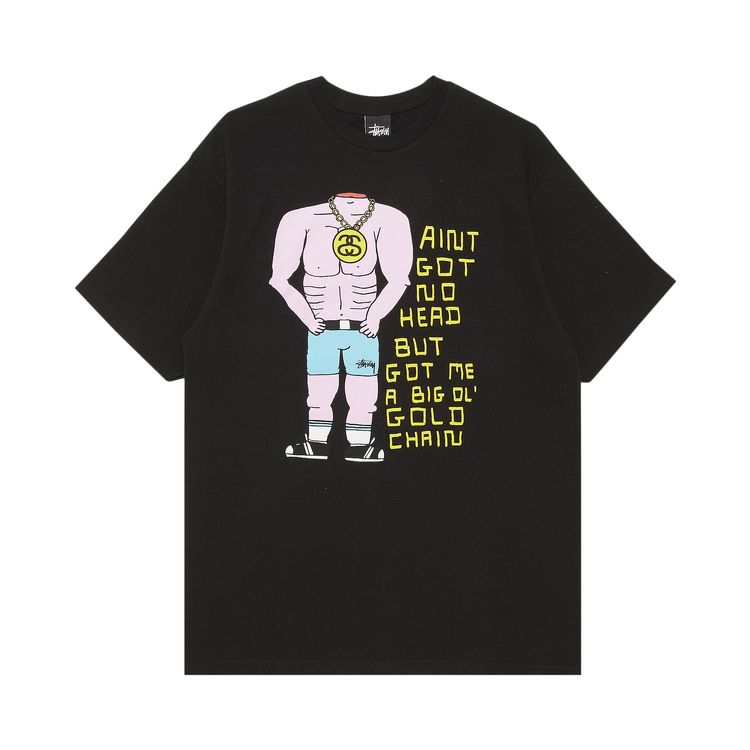 Buy Stussy Ain't Got No Head Tee 'Black' - 0535 100000103 AGNH BLAC | GOAT