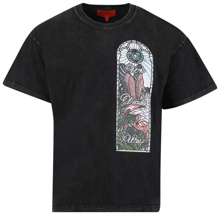 Buy Who Decides War Flamingo Staff Tee 'Coal' - COALFL001 COAL | GOAT